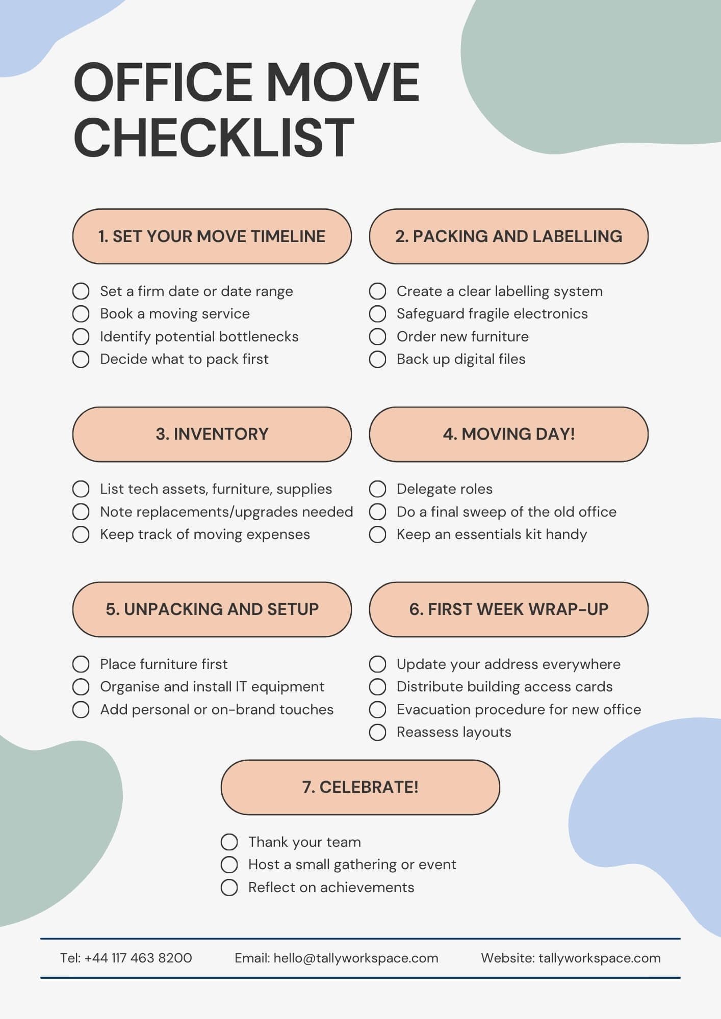 Office Move Checklist: Your Step-by-Step Guide | Tally Workspace